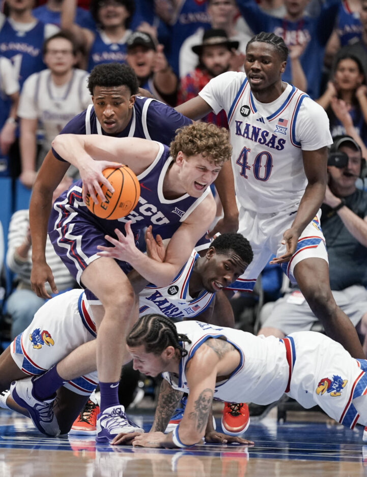 Photo Gallery: Kansas wins overtime thriller against TCU, 104-100 - KU ...